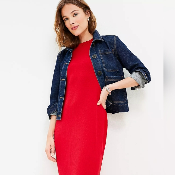 LOFT | Dresses | Loft Perfect Tank Midi Dress | Poshmark